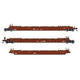 Walthers - NSC Articulated 3-Unit 53' Well Car - Ready-to-Run - Santa ...