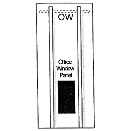 Great West - Office Panels - 4 Office Window w/Windows - 24-220
