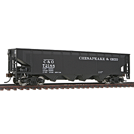 Walthers - Offset Quad Hopper - Ready To Run - Chesapeake & Ohio (black ...