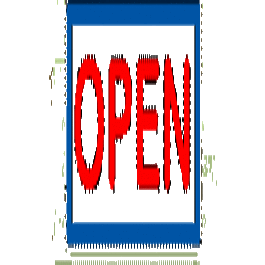 Micro Str - Open Window Sign - 502-9045
