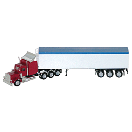 Herpa - Peterbilt Tri-Drive Semi Tractor - Assembled - Includes Wood ...