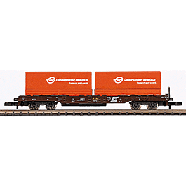 Marklin - Piggyback Car - OBB w/2 Gebruder-Weiss Gmbh Trailers - 441-82282