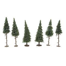 Busch - Pine Trees w/Trunk & Roots - 4-5/16 to 5-1/2" 11 to 14cm Tall ...