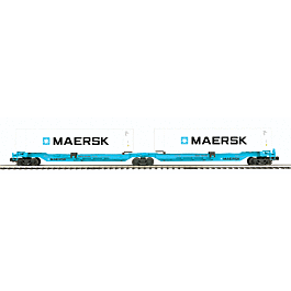 MTH - Premier 2-Car Spine Car Set w/2 48'Containers - 2-Pack - Maersk ...