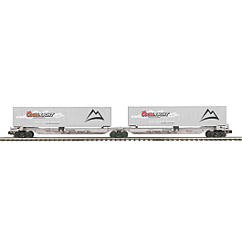 MTH - Premier 2-Unit Spine Car w/48' Containers - MCG "Coors Light ...