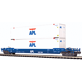 MTH - Premier Husky Stack Intermodal Well Car w/2 Containers - 3-Rail ...