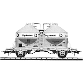 Roco - Pressurized Covered Hopper w/Tanks-"Dykerhoff" - 625-46477
