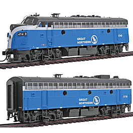 Walthers - PROTO 2000 Diesel EMD F7A-B Set Powered w/Sound & DCC - Great Northern #474-D & #371 ...