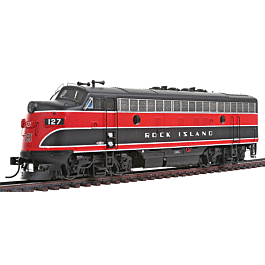 Walthers - PROTO 2000 Diesel EMD F7A Unit Powered w/Sound & DCC - Rock Island #127 (black, red ...