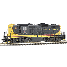 Walthers - PROTO 2000 Diesel EMD GP18 w/Dynamic Brakes - Powered - Northern Pacific #376 (black ...