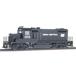 Walthers - PROTO 2000 Diesel EMD GP20 - Powered - Penn Central #2105 (black, white stripes ...
