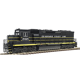 Walthers - PROTO 2000 Diesel EMD SD45 Powered - Seaboard Coast Line #2021 (black, yellow stripes ...