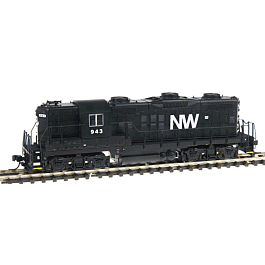 Walthers - Proto N Diesel GP18 w/Dynamic Brakes - Powered - Assembled - Norfolk & Western #943 ...