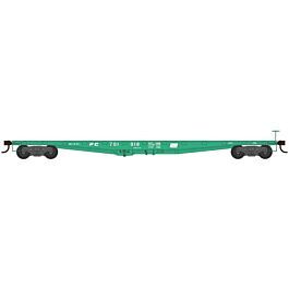 Bowser - PRR F30a Flatcar - Ready to Run - Penn Central 701022 (Jade ...