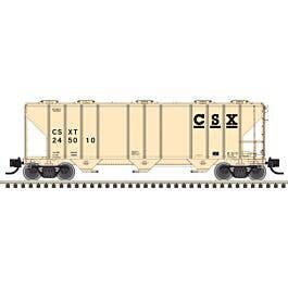 Atlas - PS-4000 3-Bay Covered Hopper - Ready to Run - Master(R) - CSX ...
