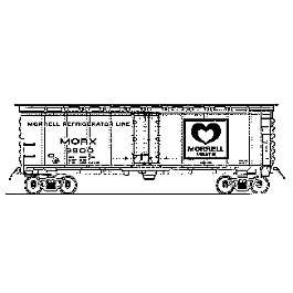 Intermount - R-40-23 Reefer - Morrell Meats (yellow, black w/3 color ...