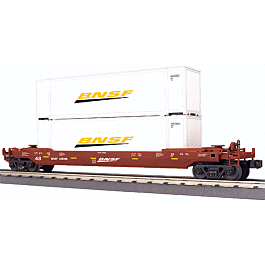 MTH - RailKing(R) Husky Stack Well Car w/2 Containers - 3-Rail - Ready ...
