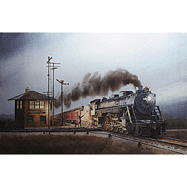 Gil Reid - Railroad Art Print - Soo Line "Action at Duplainville" (17-1 ...