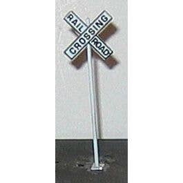 NJ Intl - Railroad Crossing Crossbucks - Painted Brass (white, black ...