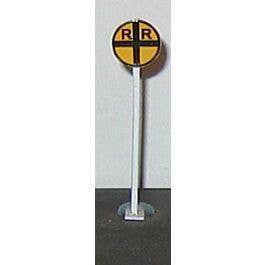 NJ Intl - Railroad Crossing Round Advance Warning Sign - Early Vertical ...