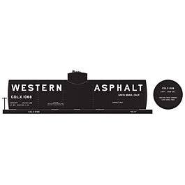 Tichy - Railroad Decal Set - Western Asphalt 10,000-Gallon Tank Car ...