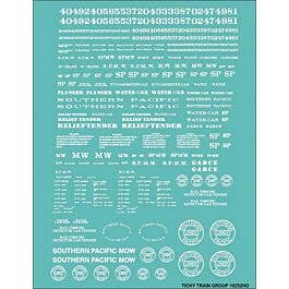 Tichy - Railroad Decal Set - Southern Pacific Maintenance-of-Way Work ...