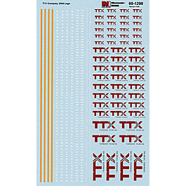 Microscale - Railroad Decal Set - TTX Auto Rack w/2008+ Logo - 460-601298