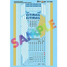 Microscale - Railroad Decal Set - CitiRail CREX ES44AC & Capital ...
