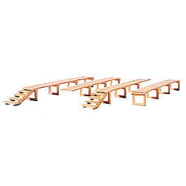 Model Pwr - Railroad Platforms - 1 x 6-1/2" 2.5 x 16.5cm - 490-612