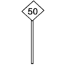 Stewart Pr - Railroad Speed Limit Signs - Diamond - 683-860