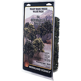 Woodland - Ready Made Value Pack Trees - Deciduous - Mixed Green 3/4 ...