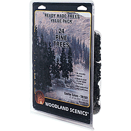 Woodland - Ready Made Value Pack Trees - Pines - Conifer Green 2-1/2 ...