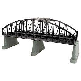MTH - RealTrax(R) Double-Track Steel Arch Bridge w/Flashing Light ...
