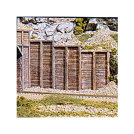 Woodland - Retaining Walls (Hydrocal Plaster Castings; pkg(3) - Timbers ...