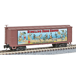 MicroTrain - Ringling Bros. Billboard Series Wood Sheathed Boxcar - Car ...