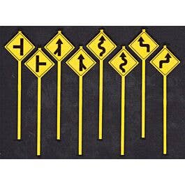 Tichy - Road Path Warning Signs - Set #2 pkg(8) - 293-2073