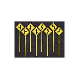 Tichy - Road Path Warning Signs - Set #2 pkg(8) - 293-3549