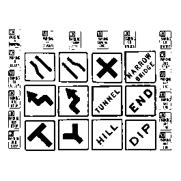 Country Trains - Road Signs - Highway Signs (56 signs) - 203-2