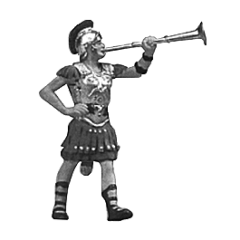 Preiser - Roman Legions Figures 1/25 Scale - Soldier Marching w/Fanfare ...