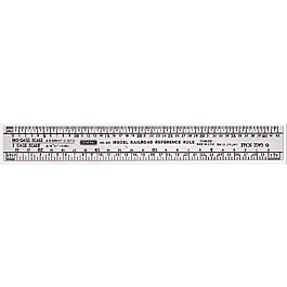General - Ruler - 6" Railroad Scale Stainles Steel Ruler for HO, N, Z ...