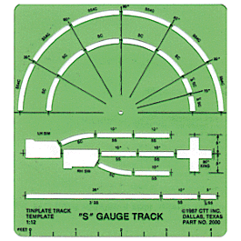 CTT Inc - S Scale Track Template - 233-2000