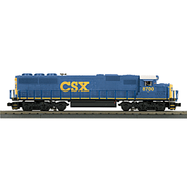 MTH - Scale EMD SD60 - 3-Rail w/Proto-Sound 3.0 - RailKing(R) - CSX #8700 (blue, yellow) - 507 ...