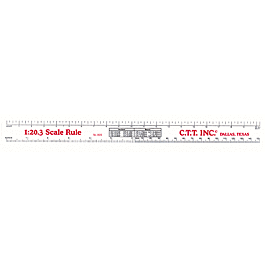 CTT Inc - Scale Ruler - 1:20.3 (G) Scale - 233-9020