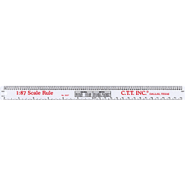 CTT Inc - Scale Ruler - 1:87 (HO) Scale - 233-9087