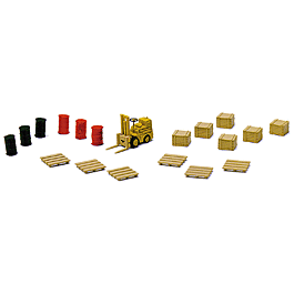 Life-Like - SceneMaster(TM) - Forlift w/Crates & Barrels - 433-1656