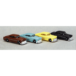 Life-Like - SceneMaster(TM) American Car 4-Pack - One Each Teal, Yellow ...