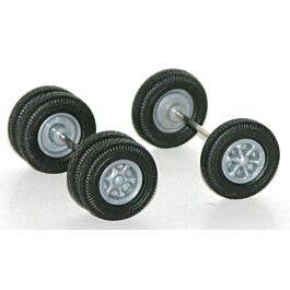 Herpa - Six-Spoke Truck Wheels - 2 Front & 4 Rear - 326-5474