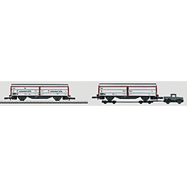 Marklin - Sliding Wall Boxcar 2-Car Set With Culemeyer Tractor - Ready ...