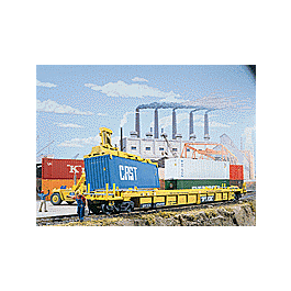 Walthers - Stand-Alone Well Car - Kit - TTX (new TTX yellow) - 932-3901