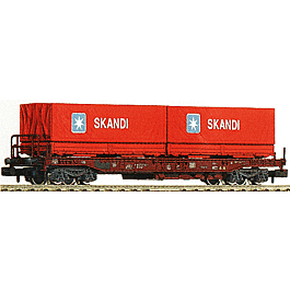 Roco - Standard Well Flatcar Era IV - DB w/2 Interchangeable Flatbeds ...